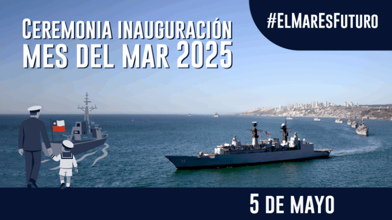 Invitación transmisión en vivo Inauguración Mes del mar 2025. Armada de ...